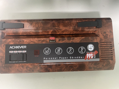 Achiever Personal Paper Shredder PPS5 Wood Grain New | eBay
