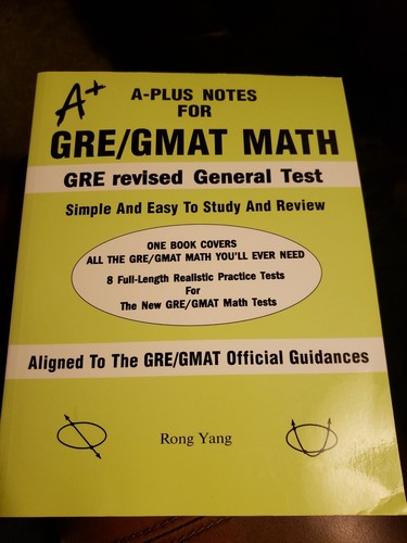 A-Plus Notes for GRE revised General Test by Rong Yang NEW | eBay