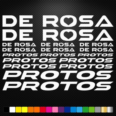 DE ROSA PROTOS KIT Vinyl Decals Stickers Sheet Bike Frame Cycle Cycling ...