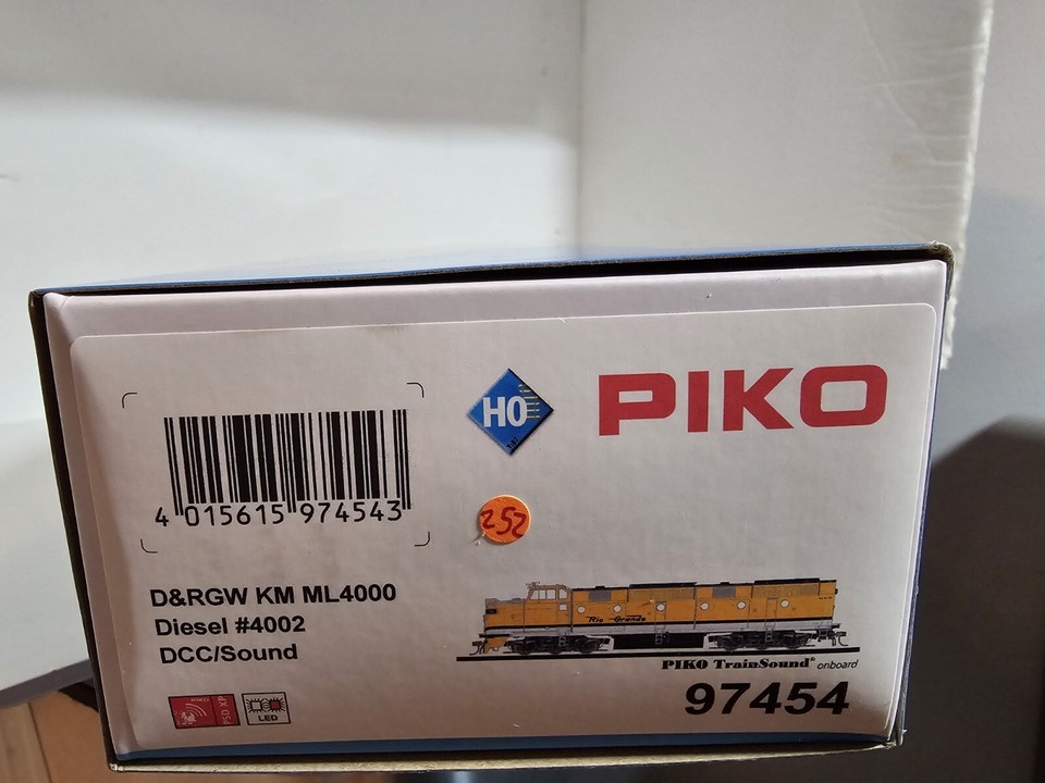 Piko Krauss Maffei ML 4000 Diesel Locomotive # 4002 97454 HO Scale DCC ...