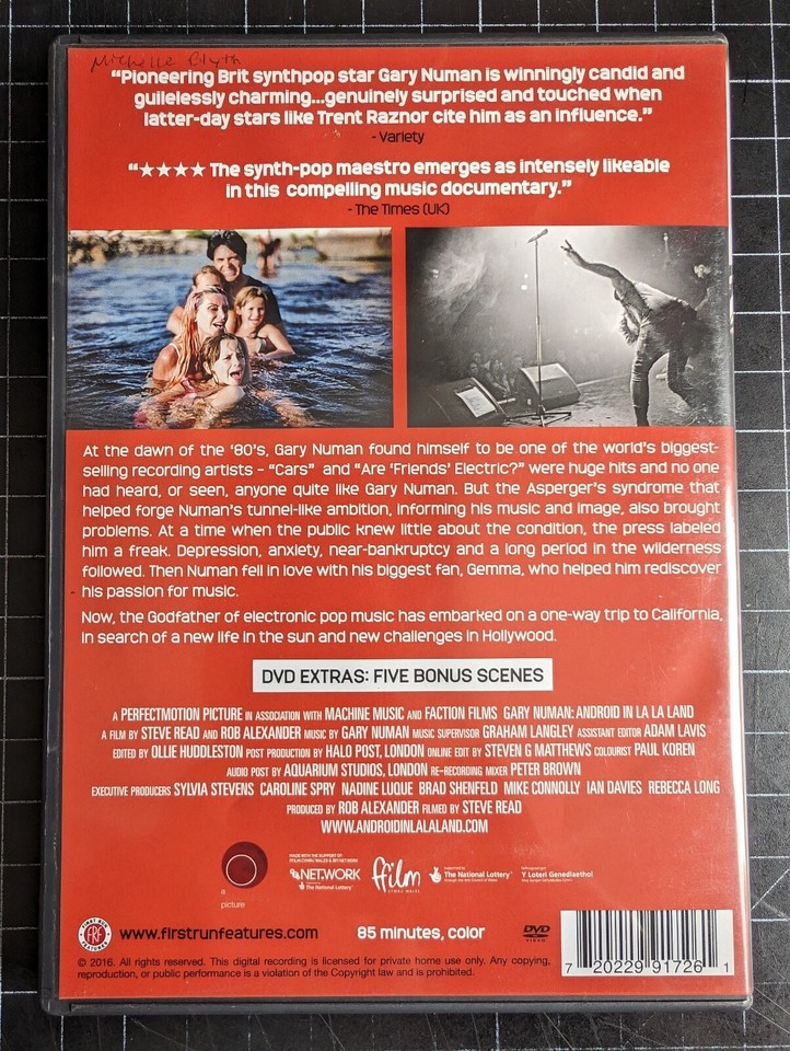 Gary Numan: Android In La La Land (DVD) OOP 720229917261 | eBay