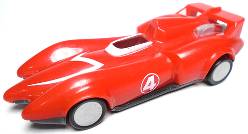 WBEI SPEED RACER MACH 4 RED 4" MCDONALD'S PLASTIC TOY RACE CAR WITH ...