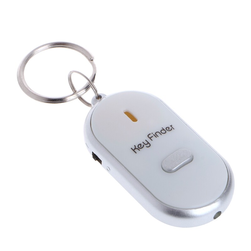 LED Key Finder Locator Find Lost Key Chain Keychain Whistle Sound ...