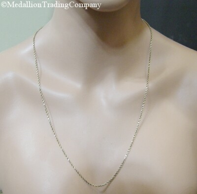 14k Solid Yellow Gold 2mm Diamond Cut Rope Chain 26 Inch Necklace 9.8 ...