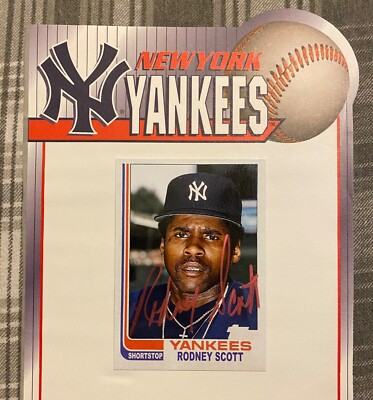 Signed ACEO 1982 custom Yankees art card - Rodney Scott - autograph ...
