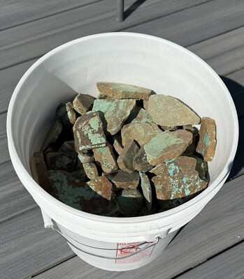 Turquoise Bucket! 50 lbs. of #8 mine! Double Stabilize Old American ...