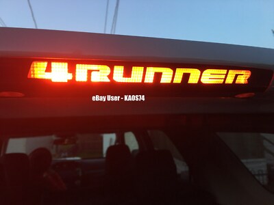 FITS Toyota 4Runner 3rd brake light decal overlay 14 15 2016 2017 2018 ...