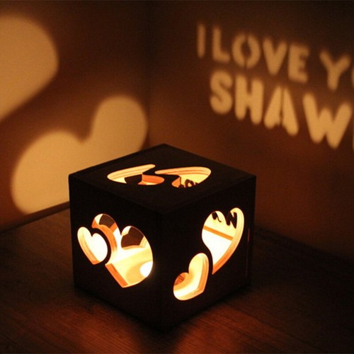 Heart-Shaped Projection Wooden Box DIY Wood Crafts Wooden Wedding ...