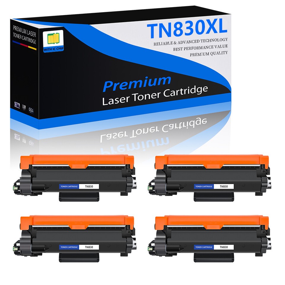 TN830 TN830XL Toner Cartridge for Brother HL-L2460DW MFC-L2820DW with ...