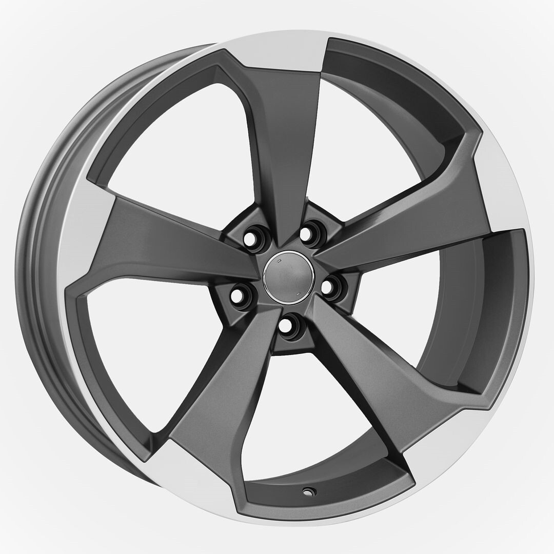 18" ROTOR STYLE GUNMETAL WHEELS RIMS FITS AUDI S3 RS3 RS5 RS7 S LINE ...