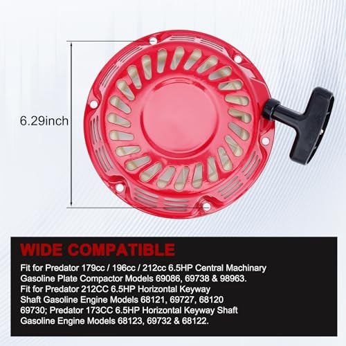 Pull Start Recoil Starter 69730 69727 Harbor Freight Predator Power ...