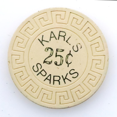 Karl's Silver Club Hotel/Casino -Sparks - 25c Chip - 1963 | eBay