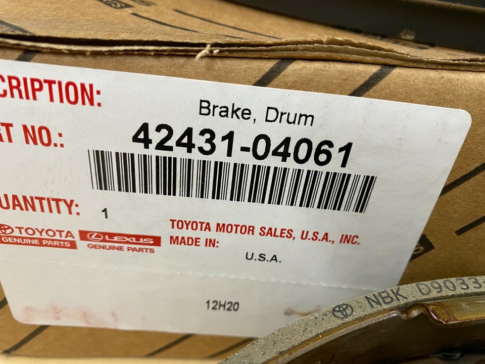2005-2015 TOYOTA TACOMA 4WD GENUINE OEM REAR BRAKE DRUMS AND SHOES ...