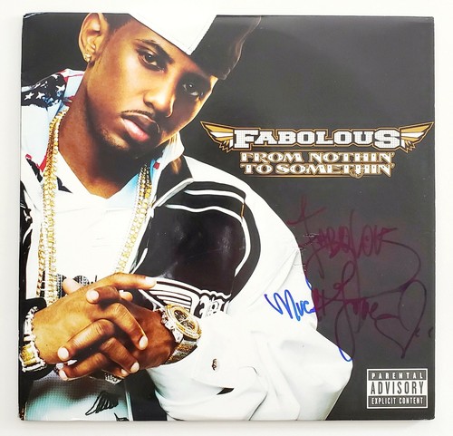 Fabolous Signed From Nuthin To Somethin Vinyl Record Album Hip Hop Rap ...