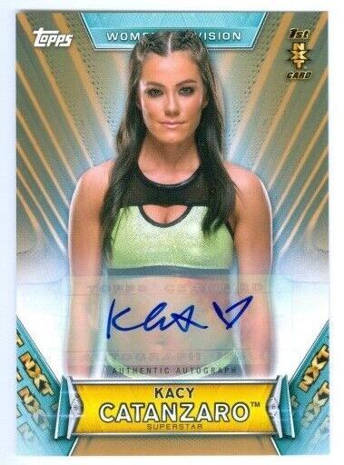 2019 Topps WWE Women's Division - Roster Autographs Kacy Catanzaro #A-KC Bronze /75 (AU, RC) for ...
