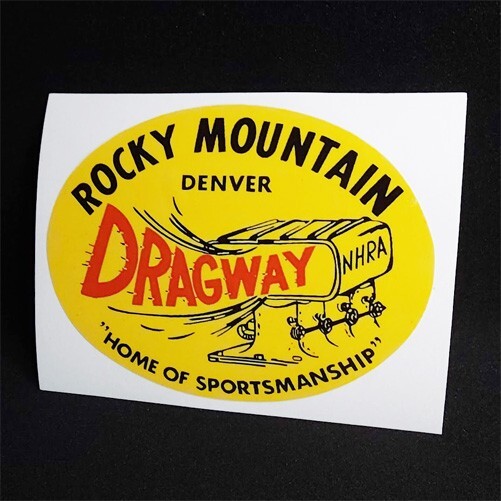 Rocky Mountain Dragway Denver Vintage Style DECAL, Vinyl STICKER ...