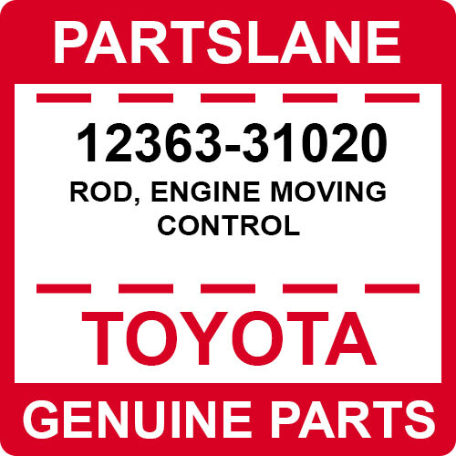 Genuine Toyota 12363-31020 Rod Engine Moving Control 1236331020 OEM for ...