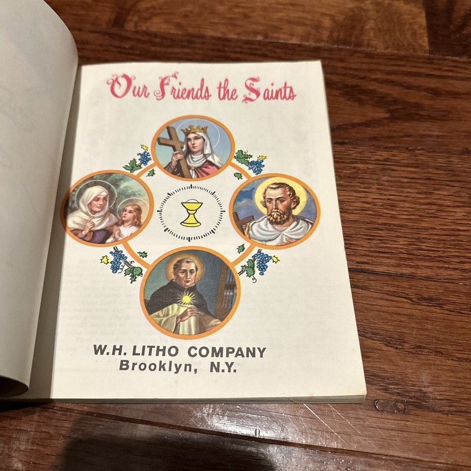 "Our Friends The Saints" 1956 Children's Book W.H. Litho Company Catholic | eBay