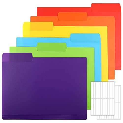 30pcs Colored File Folders 9'' X 11.6'' Manilla Folders Plastic File ...