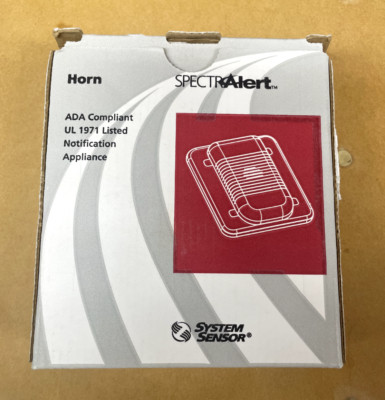 System Sensor Spectralert H12/24 Selectable Output Horn Wall Mount RED ...