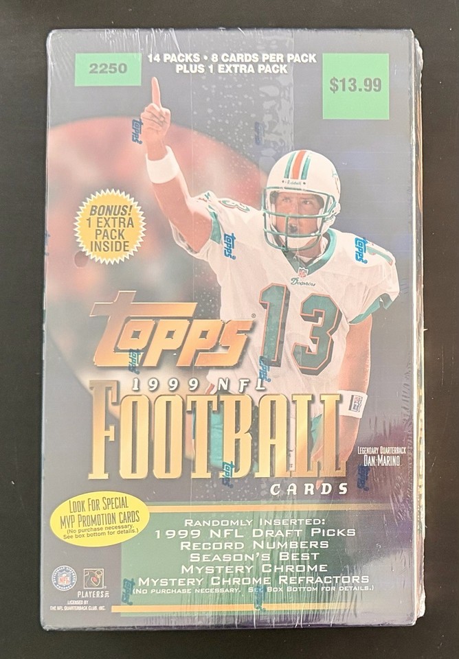 1999 Topps Football Factory Sealed Box *RARE* Value 15 Pack NFL ...