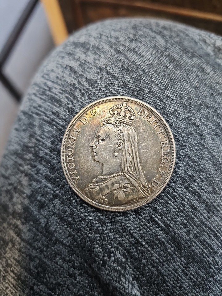Queen Victoria Jubilee Silver Crown Head 1892 Coin .925 | eBay UK