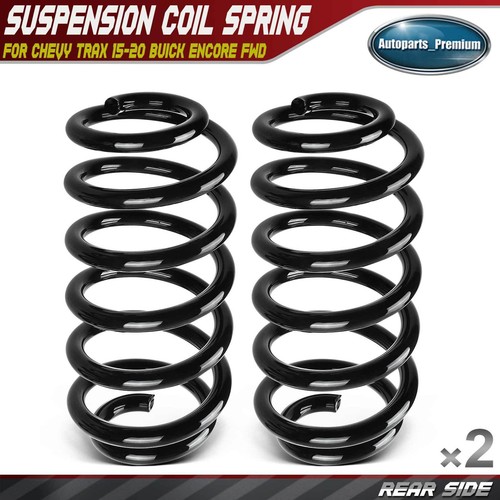 Pair 2 Rear Coil Springs for Chevrolet Trax 2015-2020 Buick Encore 2013 ...