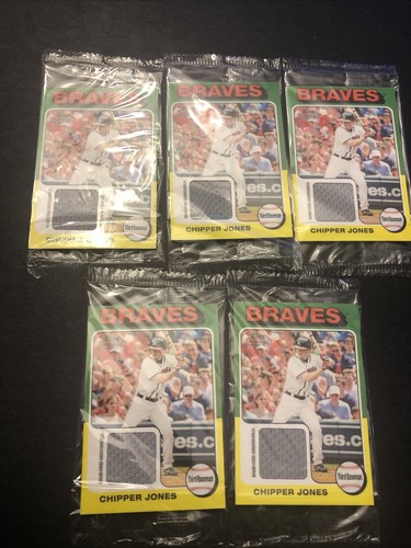 2011 Topps Lineage 1975 Mini Relics Jersey Chipper Jones 75R-CJ ...