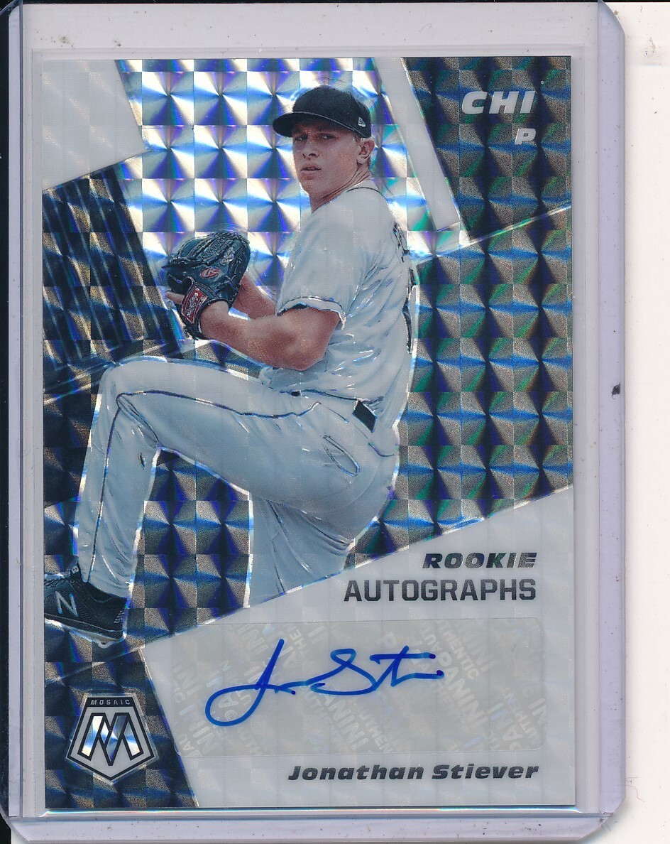 JONATHAN STIEVER 2021 PANINI MOSAIC SILVER MOSAIC PRIZMS RC AUTO #RAM ...