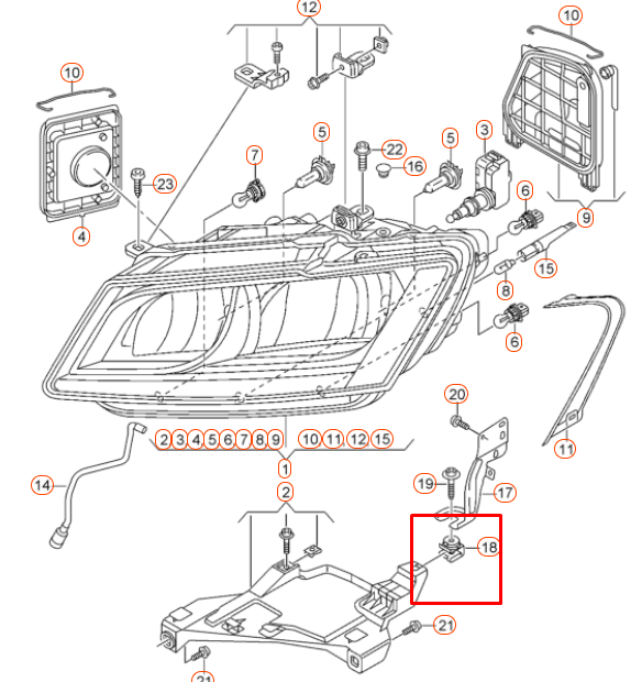 Audi 4G8806305 Genuine OEM Retainer Plate Spacer for sale online | eBay