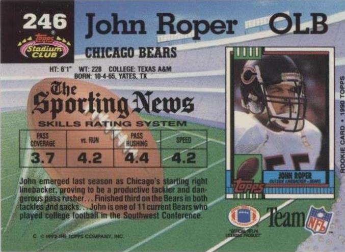 1992 Topps Stadium Club John Roper #246 for sale | eBay