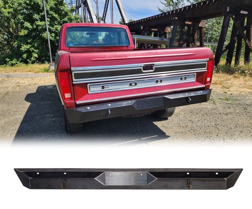 1964-1979 Ford F100 F150 F250 Rear Steel Bumper | RAW STEEL | 8 in ...