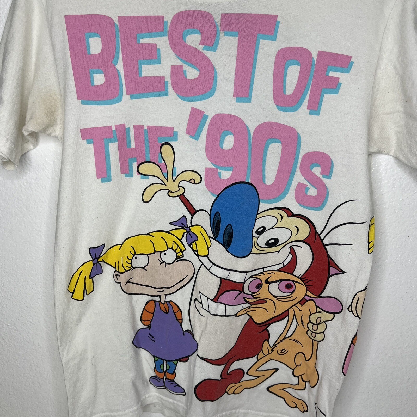 Nickelodeon Best Of The 90’s Cartoon Shirt Small Rugrats Ren & Stumpy ...