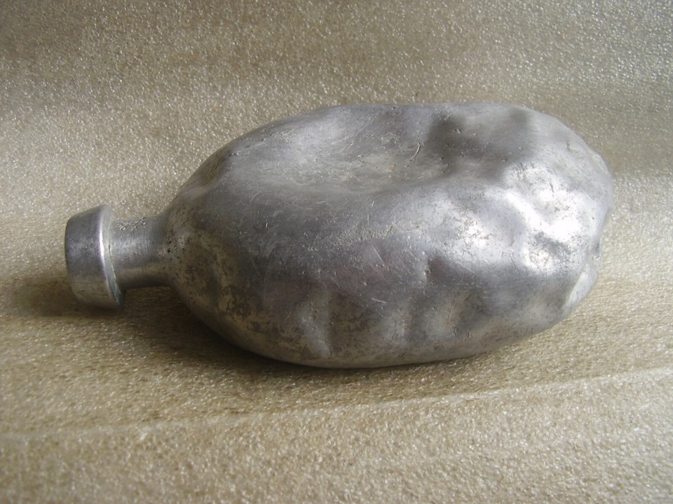WWI Imperial Russian Army Aluminium Water flask Stamp 1900 for alcohol ...