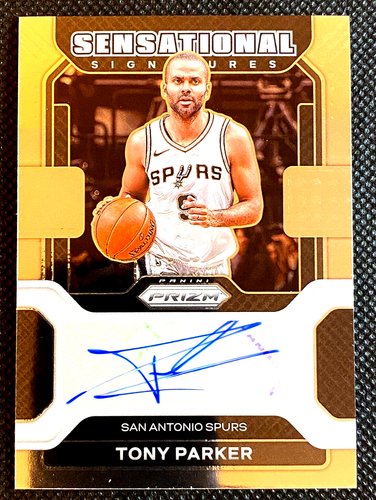 BASE CARD 2021 TONY PARKER PANINI SENSATIONAL SIGNATURES SIGNED AUTO ...