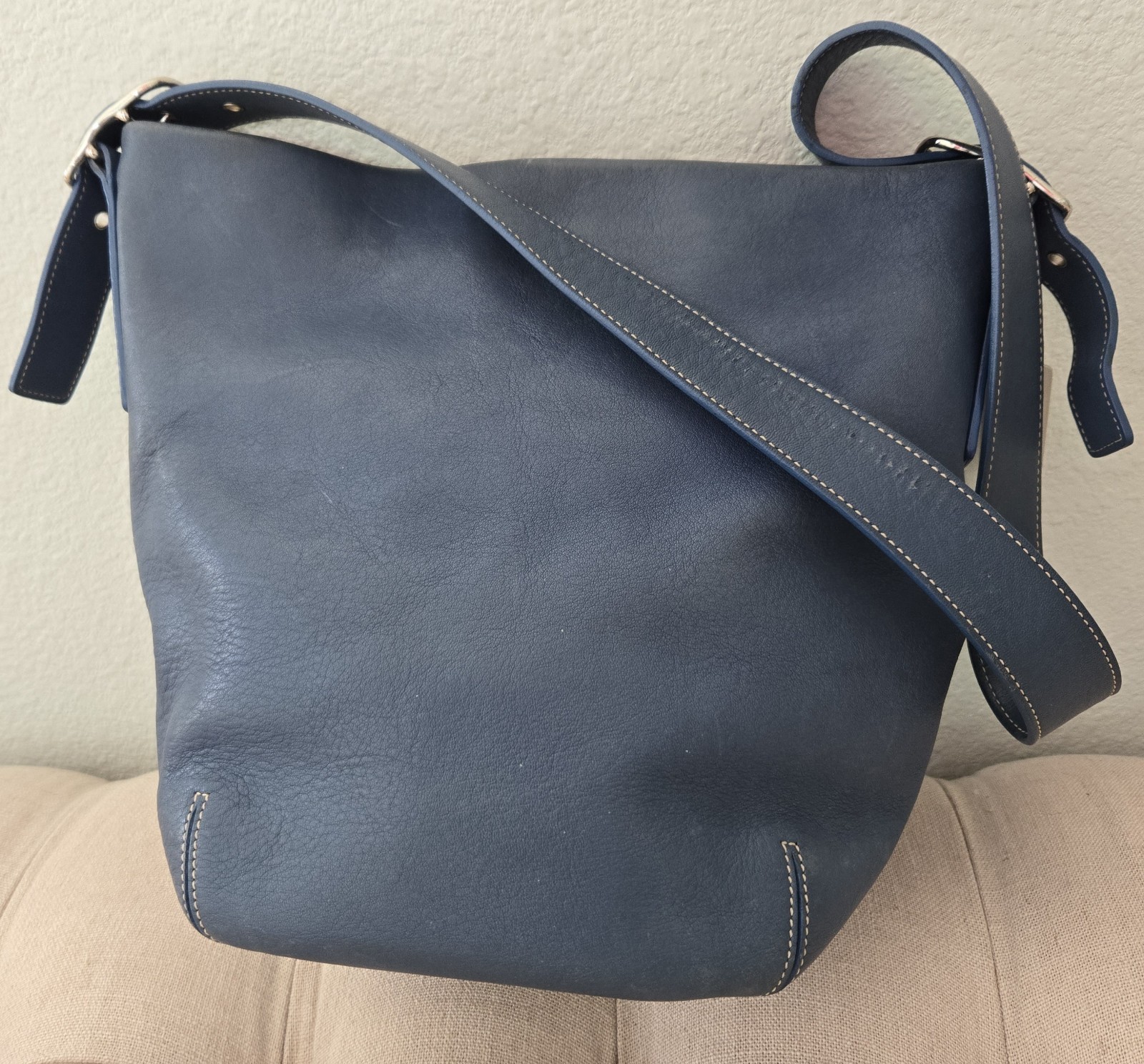 Coach 9186 Soho Legacy Duffle Blue Glove Tanned Leather Shoulder Bag ...