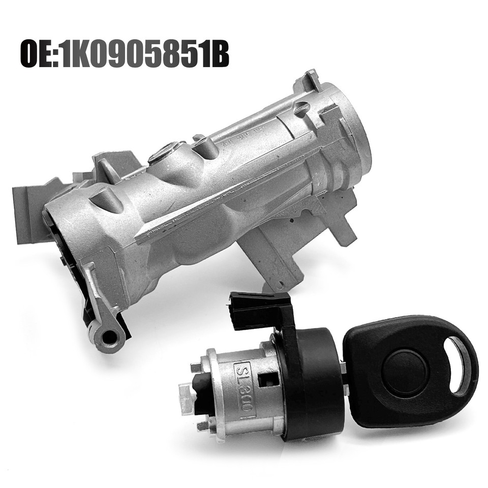 IGNITION STARTER SWITCH STEERING LOCK BARREL & KEY FOR VW GOLF AUDI MK5 ...