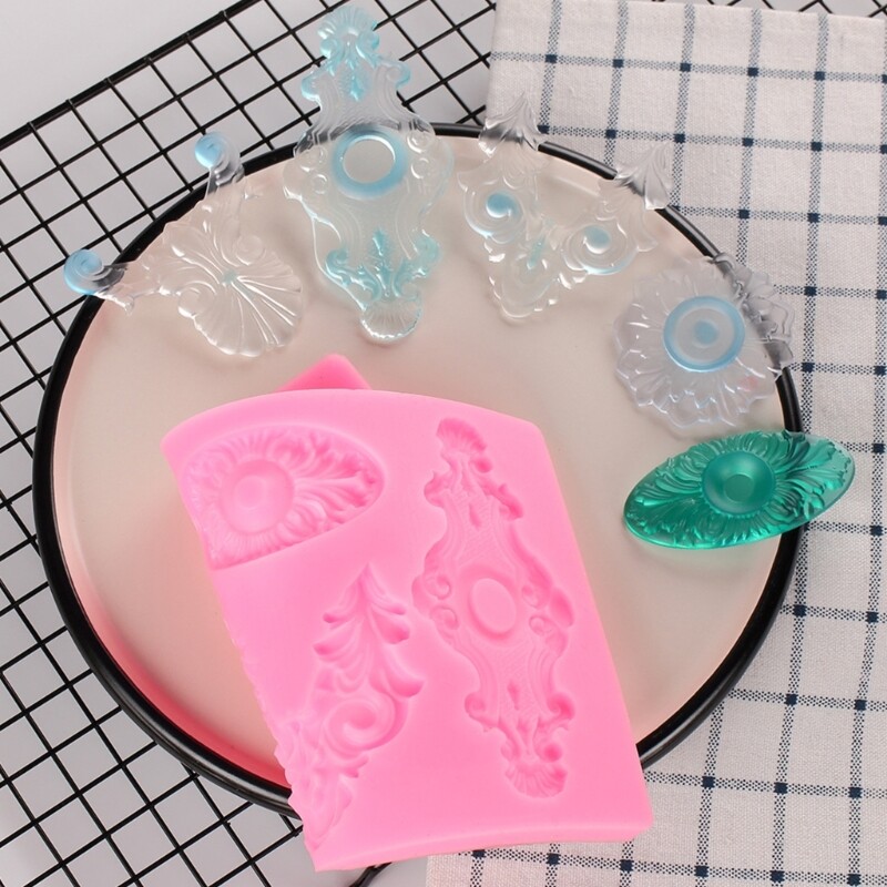 3D Baroque Relief Cake Border Mold for Making Marzipan, Biscuits ...