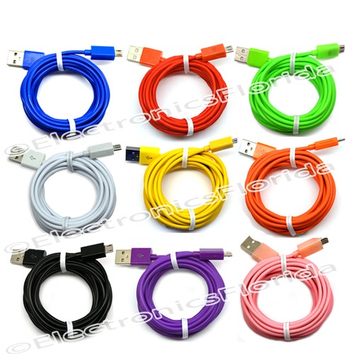 LOT Micro USB Data Sync Round Cable Cord 3,6,10 FT for Android Cell ...