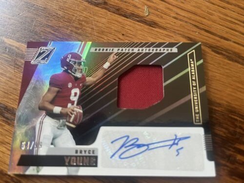 2023 Chronicles Draft Picks Bryce Young Rookie Zenith Patch Auto 54/99 ...