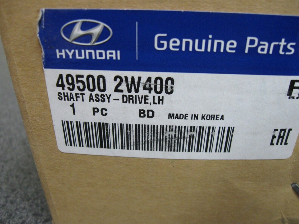Hyundai 49500-2W400 Left CV Axle Drive Shaft Assembly for 13-16 Santa ...