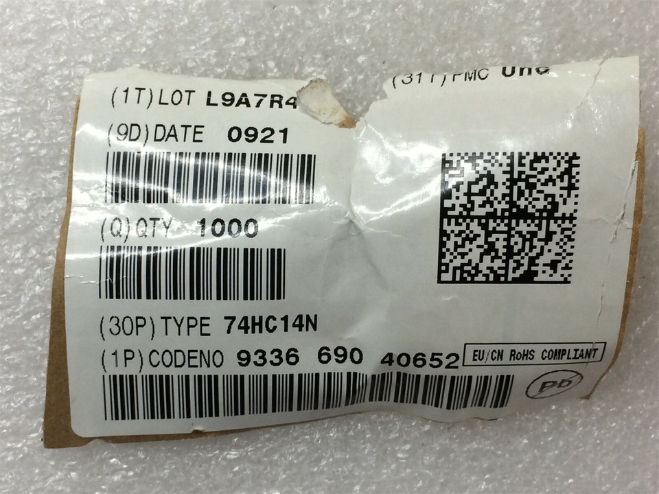 74HC14N NXP 74HC14N,652 IC INVERTER SCHMITT 6CH 14DIP ROHS 6 PIECES | eBay