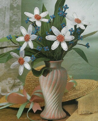 MAY FLOWERS DAISIES HOME DECOR PLASTIC CANVAS PATTERN INSTRUCTIONS | eBay