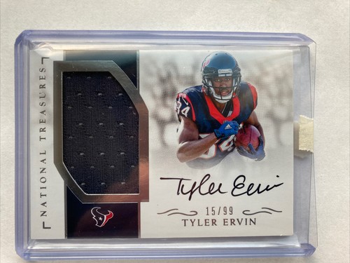 2016 NATIONAL TREASURES AUTO AUTOGRAPH JERSEY TYLER ERVIN ROOKIE CARD ...
