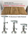 Boat Folding Teak Table Top 830/400X400,970/500X500,1250/600X600mm ...