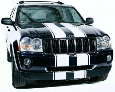 Sticker Decal Stripe Kit for Jeep Grand Cherokee SRT8 Light Mirror Hood ...