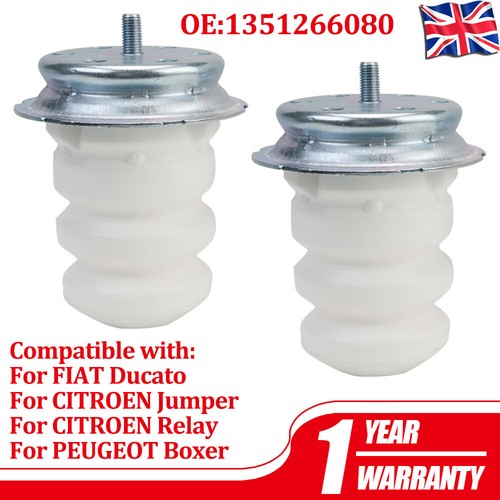 2x Rear Suspension Bump Stop For Peugeot Boxer Fiat Ducato Citroen ...