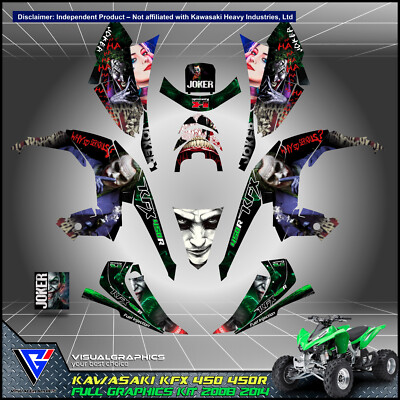 KAWASAKI KFX 450R GRAPHICS KIT 2008 2009 2010 2012 2013 2014 DECALS ...