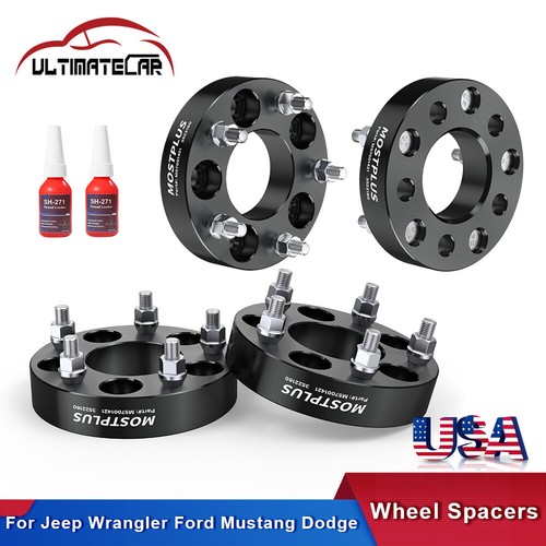 4Pcs 5x4.5 to 5x5 1.25" Adapters Wheel Spacers For Jeep Wrangler Ford ...