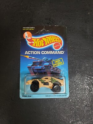 vintage Hot Wheels Action Command Sting Rod 5025 Military Vehicle 1986 ...